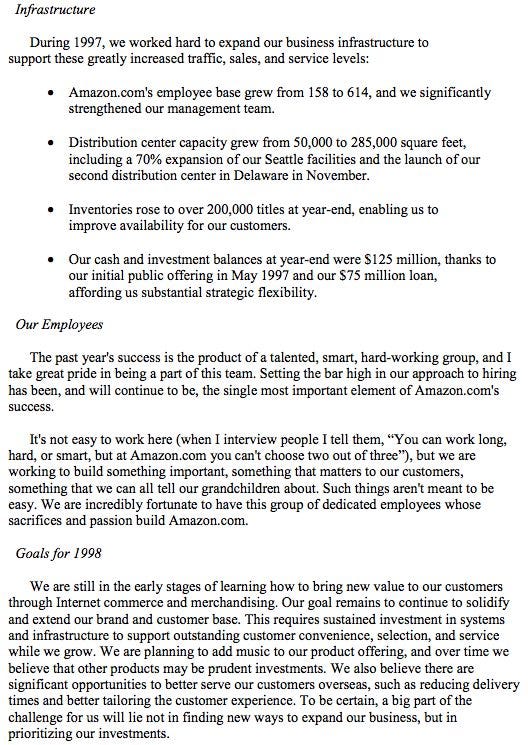 Original 1997 Letter to Public Shareholders from Jeff Bezos – Leader's ...